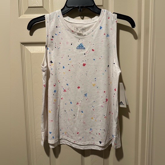 adidas | Shirts & Tops | Adidas Big Girls Embroidered Colorful Crew ...